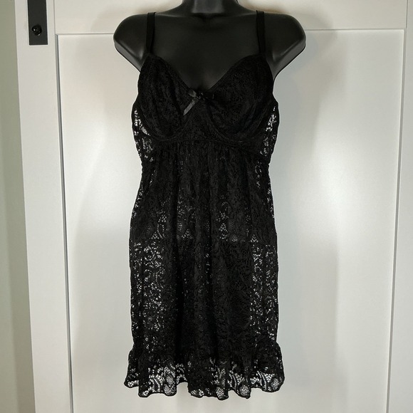 Intimates & Sleepwear | Womens Lingerie Lace Babydoll Strap Chemise ...